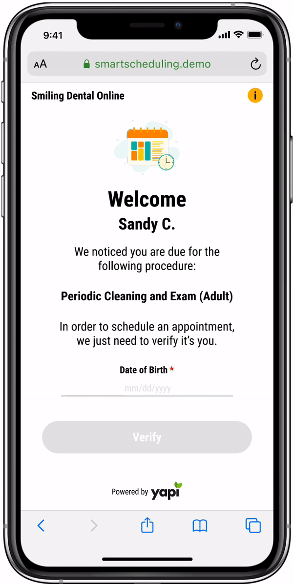 Smart Scheduling - Recall Patient Walkthrough – Yapi Classic Help Center