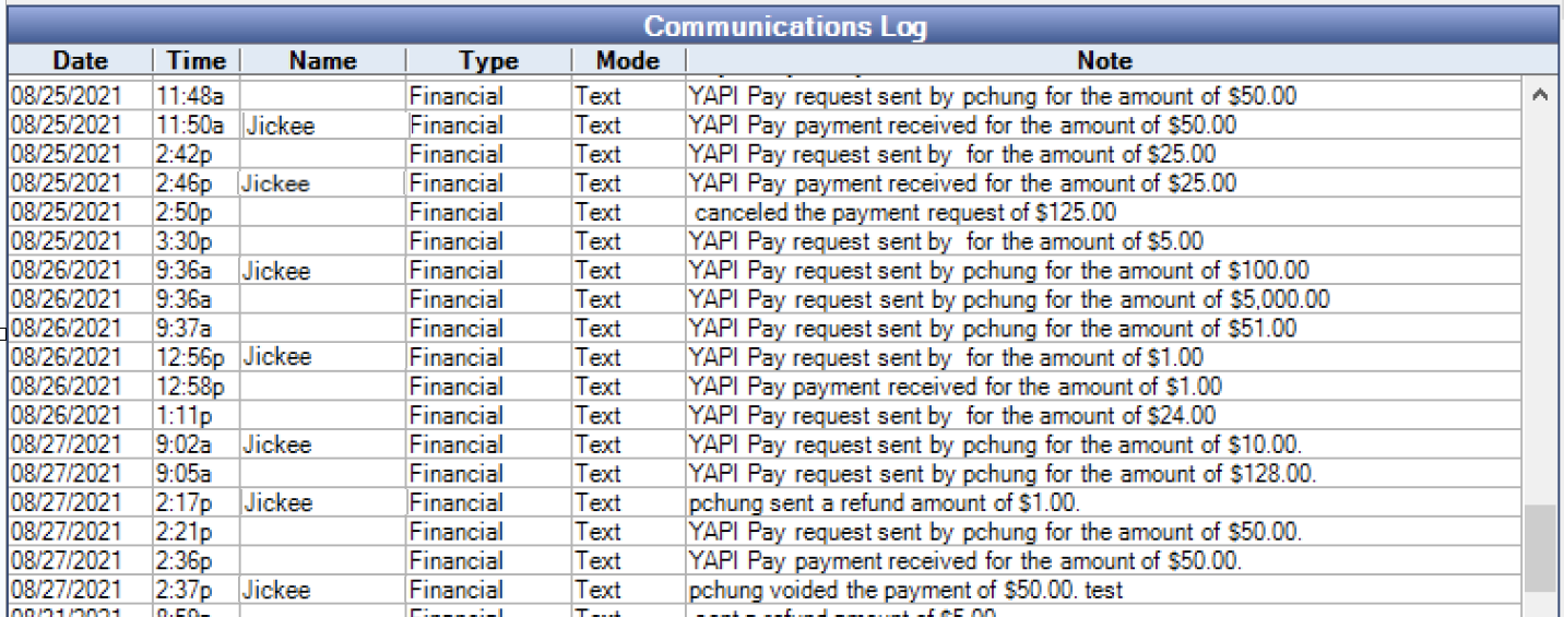 Open Dental Commlog (Patient Communications Log) – Yapi Classic Help Center