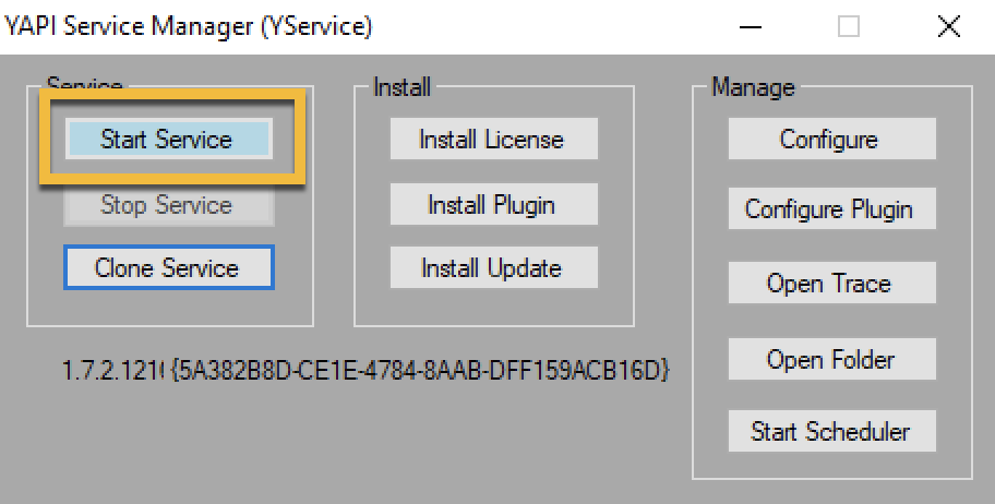 Restarting Your YAPI Service – Yapi Classic Help Center